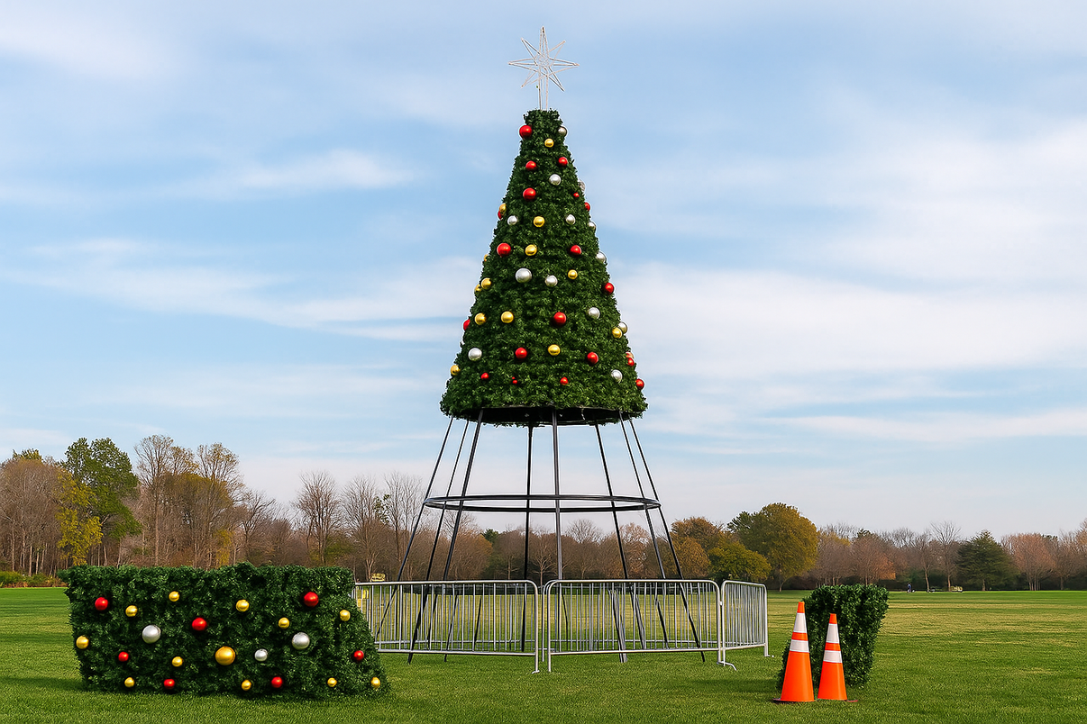 Premium Commercial Panel Tree – Commercial Christmas Supply ...