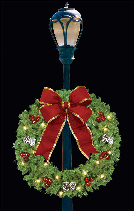 Pole Wreaths – Commercial Christmas Supply - Commercial Christmas ...