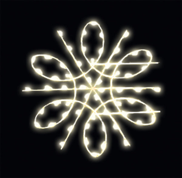 4.5' LED Spiral Snowflake Pole Mount – Commercial Christmas Supply ...